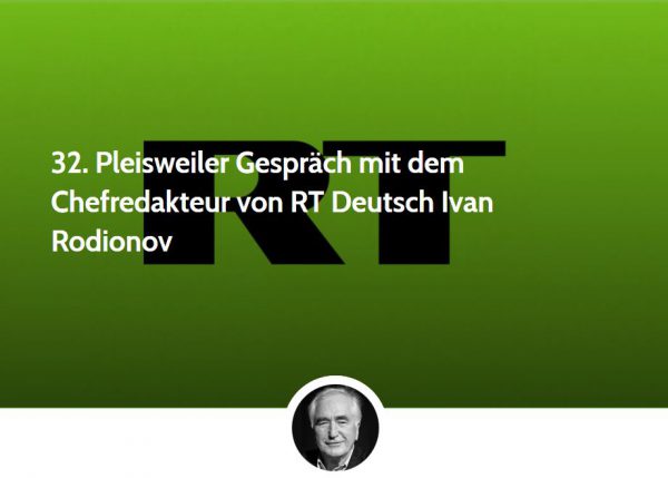 Chefredakteur von RT Deutsch, Ivan Rodionov, ist Gastredner bei den ...